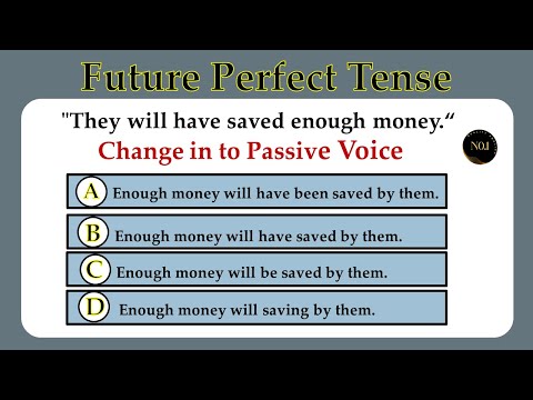 Future Perfect Tense Active and Passive Voice | English Grammar Quiz | No.1 Quality English