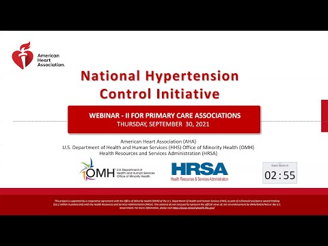 National Hypertension Control Initiative (NCHI) Primary Care Associations Webinar 2