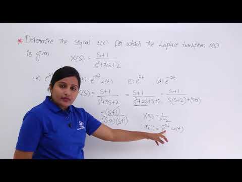 Inverse Laplace Transform Problem Example 1 Video Lecture - Crash Course (English) for ...