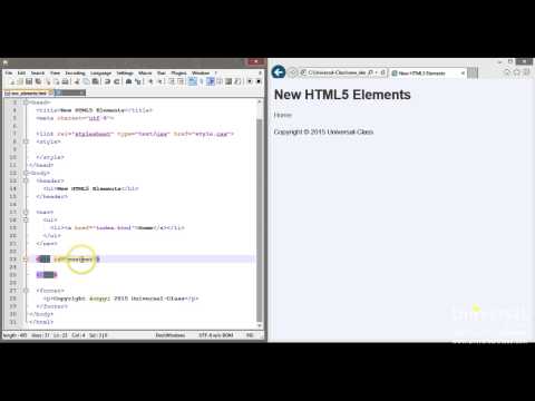HTML5 - Summary of New Elements and How to Use Them