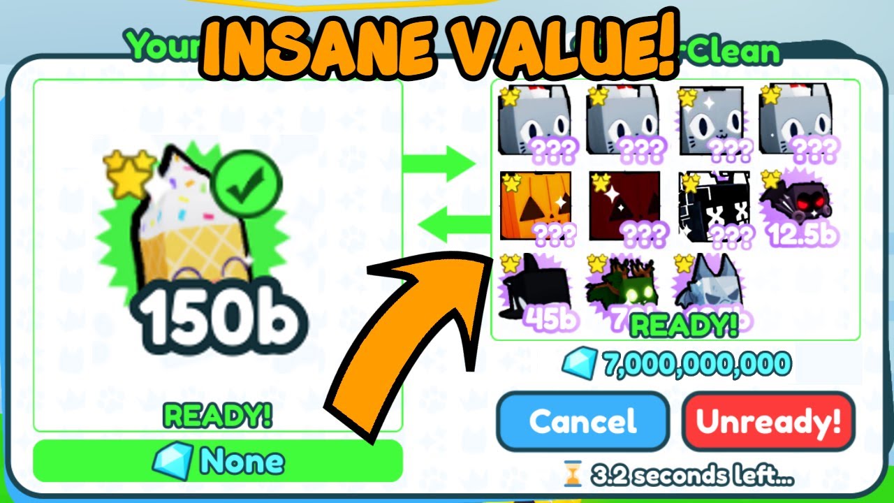 What do people trade for NEW ICE CREAM CONE in Pet Sim X!