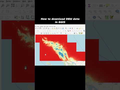 How to download DEM data in QGIS #dem #qgis #gis #remotesensing