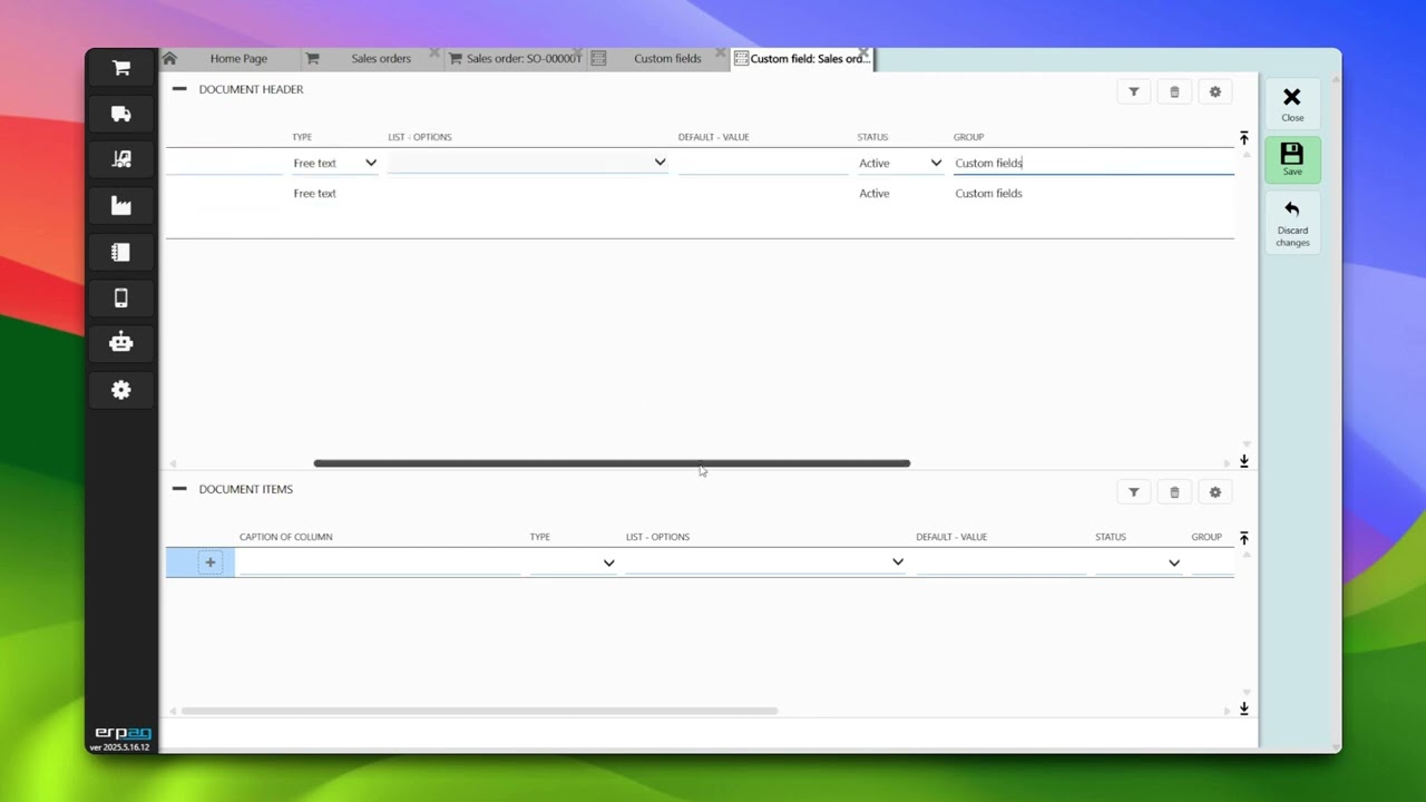 Custom fields user scope