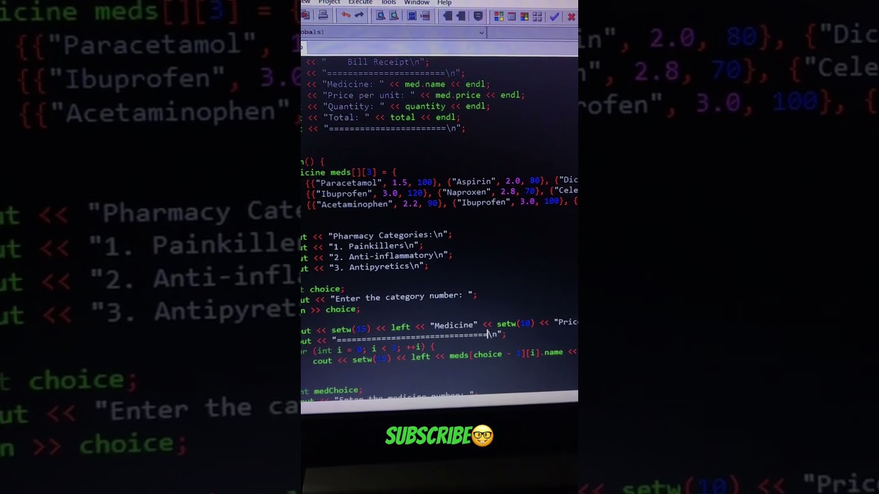 medic purchase in c++ IDE dev c++ #cppprogramming #codingtime #codinglife