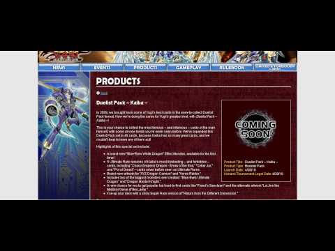 Yugioh News #1 - Duelist Pack Kaiba!!!