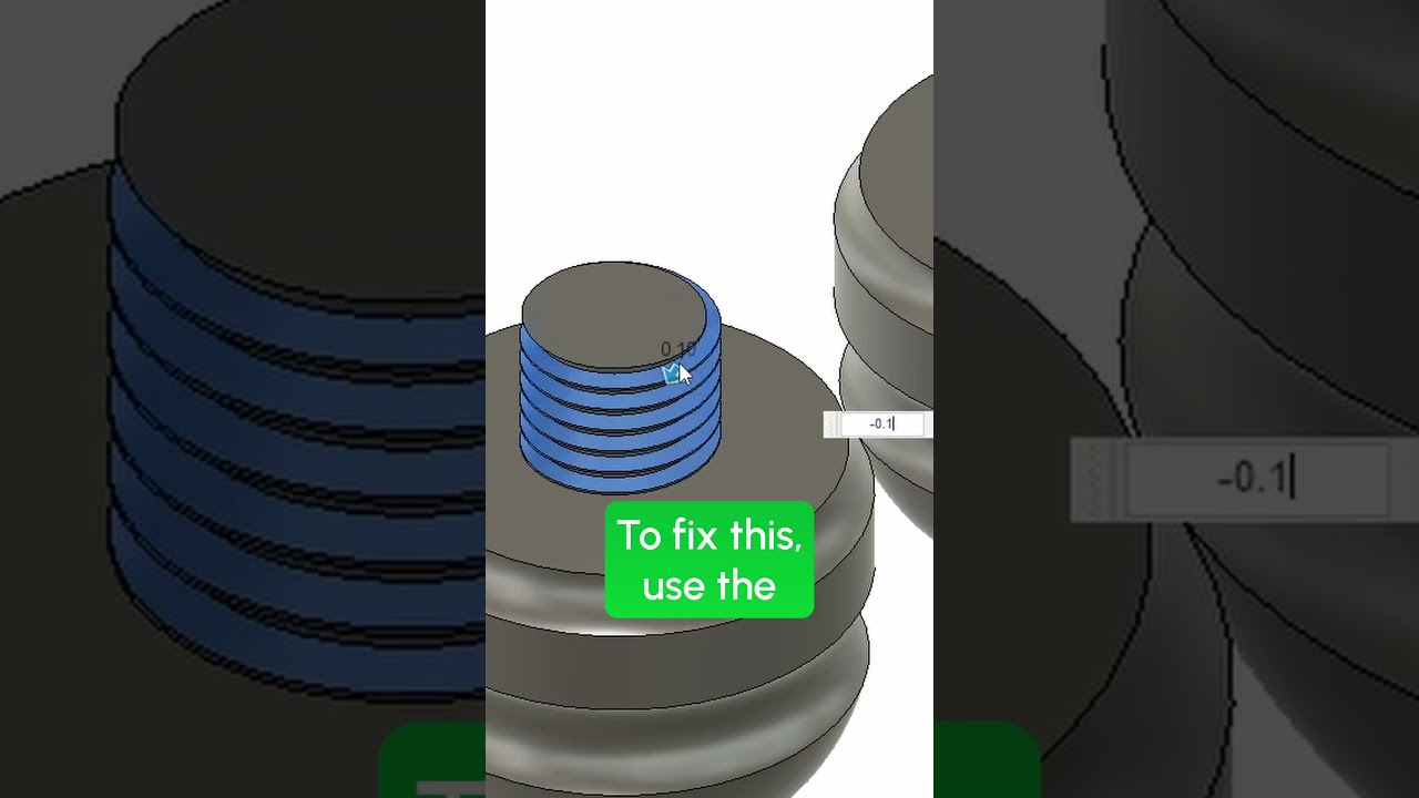 How to 3D Print better threads #3dprinting #fusion360 #design