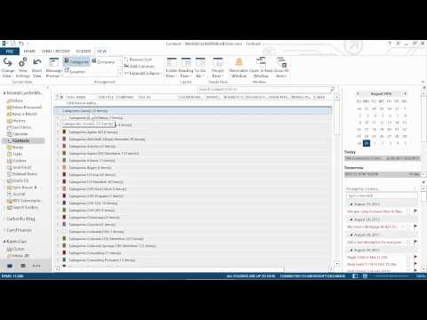 How to View Your Contacts by Category in Outlook