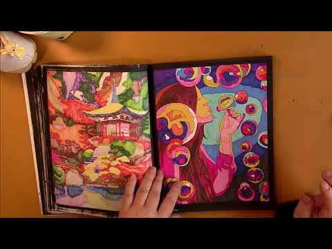 Finished Flip: Color by Number Happiness by Arpad Olbey (Adult Coloring)
