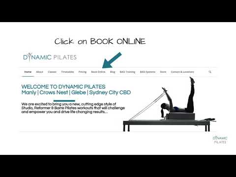 Dynamic Pilates MindBody How To Book 2 For 20