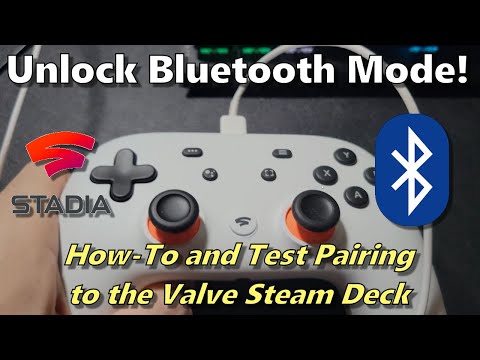Unlock Bluetooth on Google Stadia's Controller (including a fix) + Pairing / Testing on Steam Deck