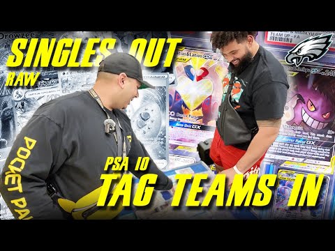 I Bought EVERY Tag Team in a PSA 10 and an NFL Player Shows Up to Buy | Pokemon Vendor POV