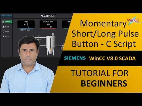 WinCC v8.0: How to Create a Momentary Button Using C Script | Step by Step Beginners Tutorial
