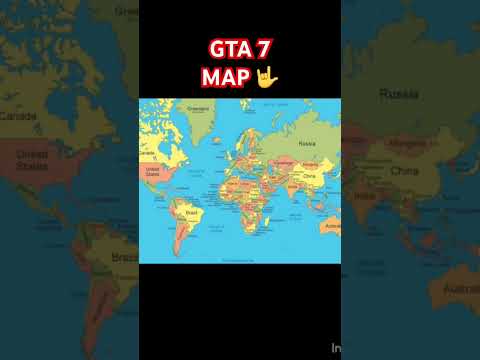 GTA 6 map size VS GTA 7 map size #gta6 #gta7 #map #worldmap #vicecity #viral #gameplay