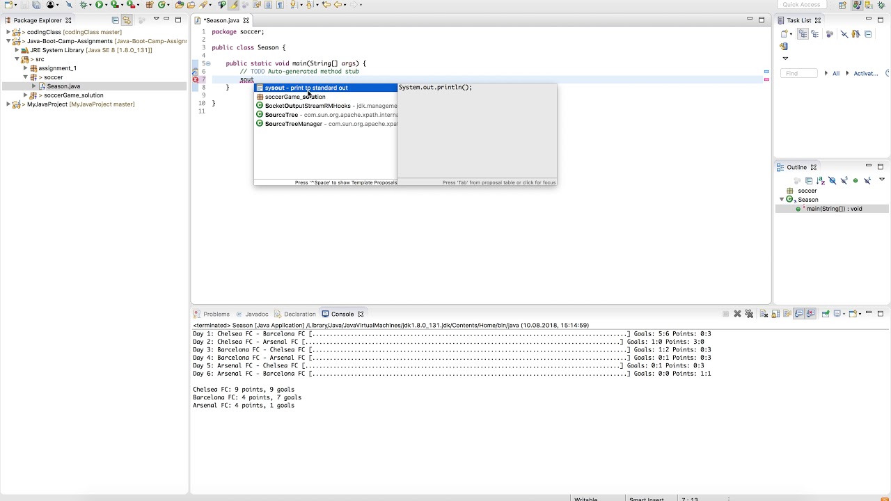 SoccerGame and GitHub