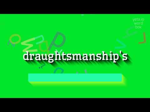How to say "draughtsmanship's"! (High Quality Voices)