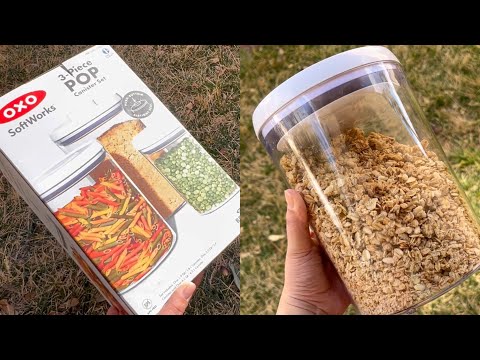 OXO 3 PIECE POP CONTAINER SET UNBOXING 2023