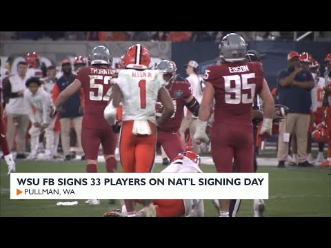 WSU FB signs 33 players