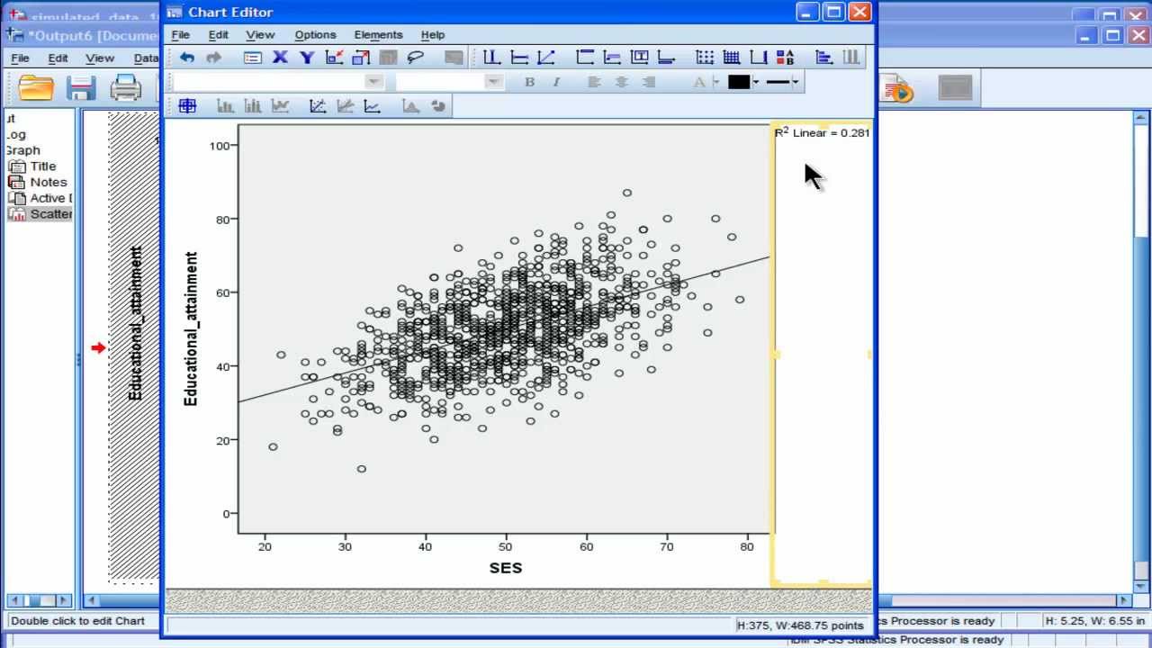 Scatter Plot - SPSS (part 1)