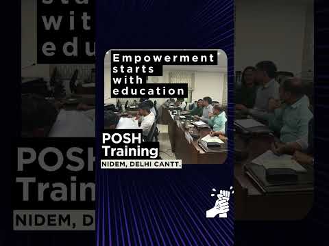 NIDEM POSH Training for CEO's by Centre for Social Research