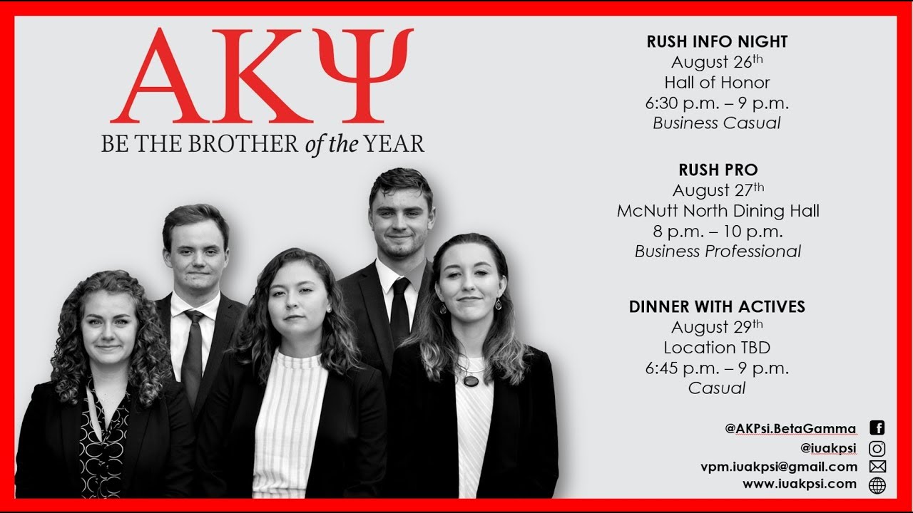 Alpha Kappa Psi Rush Video Fall 2018