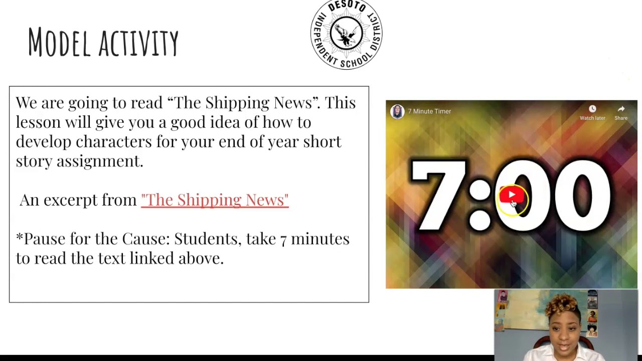 Characterization - Virtual Lesson