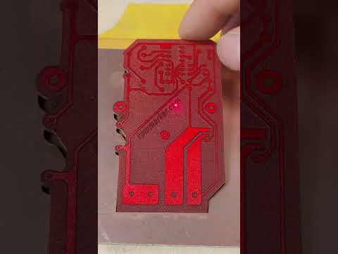 The Complete Process of Making PCBs Using CoomMarker B4 Laser Engraving Machine#pcb #laserengraving