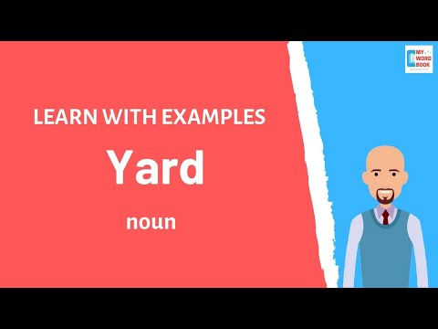 Yard | Meaning with examples | Learn English | My Word Book