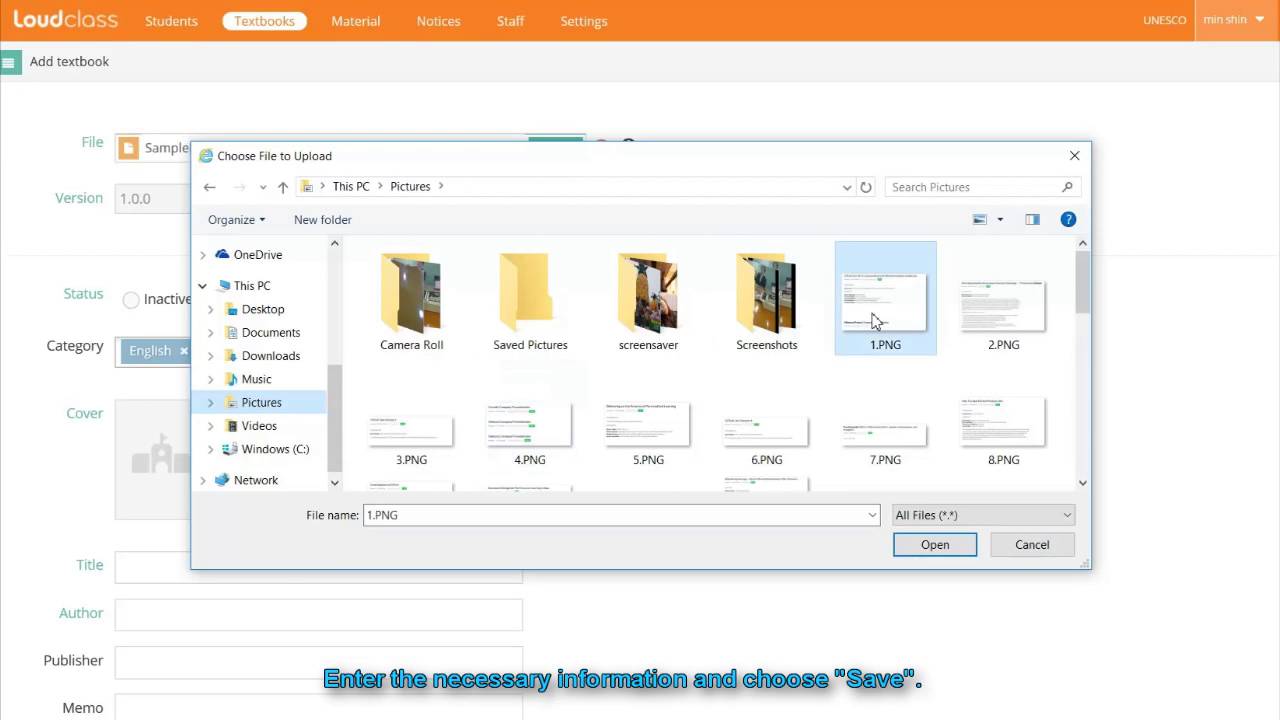Loudclass Cloud - How to add textbooks