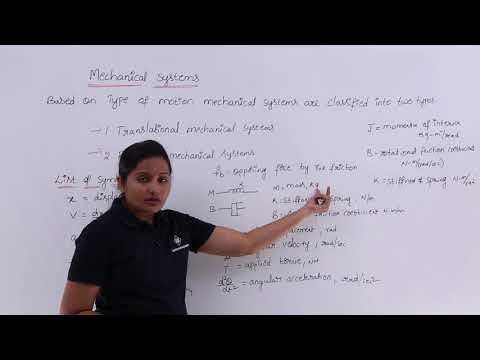 Introduction to Mechanical System Video Lecture - Electronics and ...
