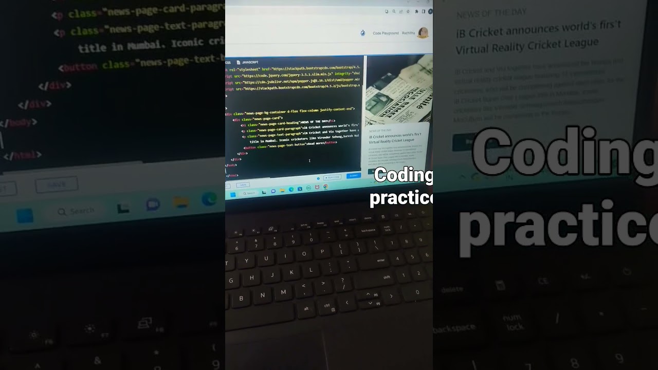 my coding practice test in nxt wave .feeling happy that iam doing projects by my own