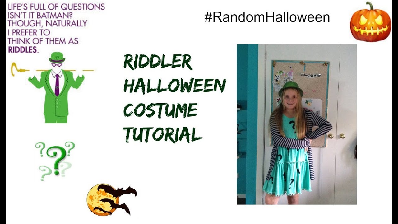 Riddler Costume Halloween Tutorial (DIY)