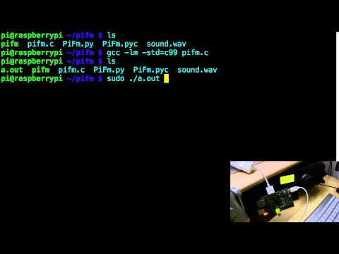 Video: Turning the Raspberry Pi into an FM transmitter with PiFM ...