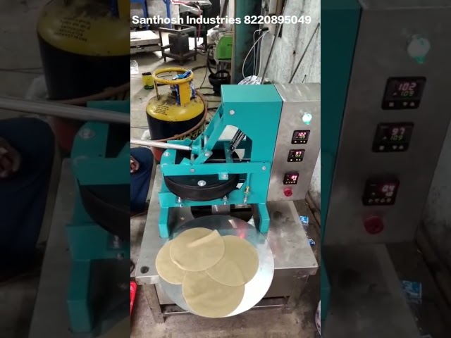 Hand Press Chapati Machine - Semi Cooked Chapati Pressing Machine ...