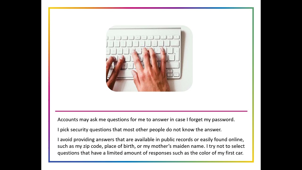 Internet & Technology Safety - Password Checklist (ENG NPS)