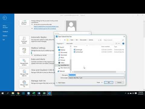 Archive Outlook Emails