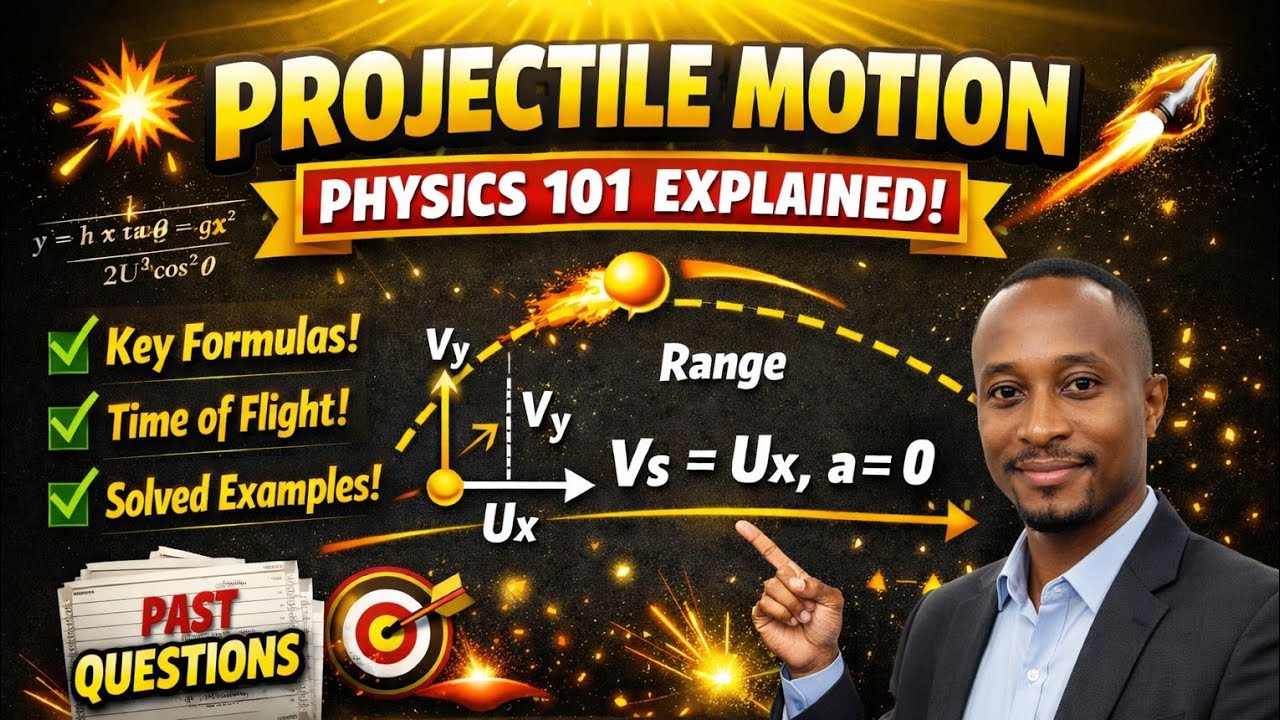 MASTERING PROJECTILE MOTION | Physics 101 Explained + Past Questions Solved! 🎯
