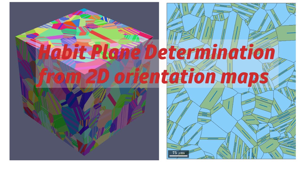 Habit Plane determination from 2D orientation maps - MTEX Workshop 2023