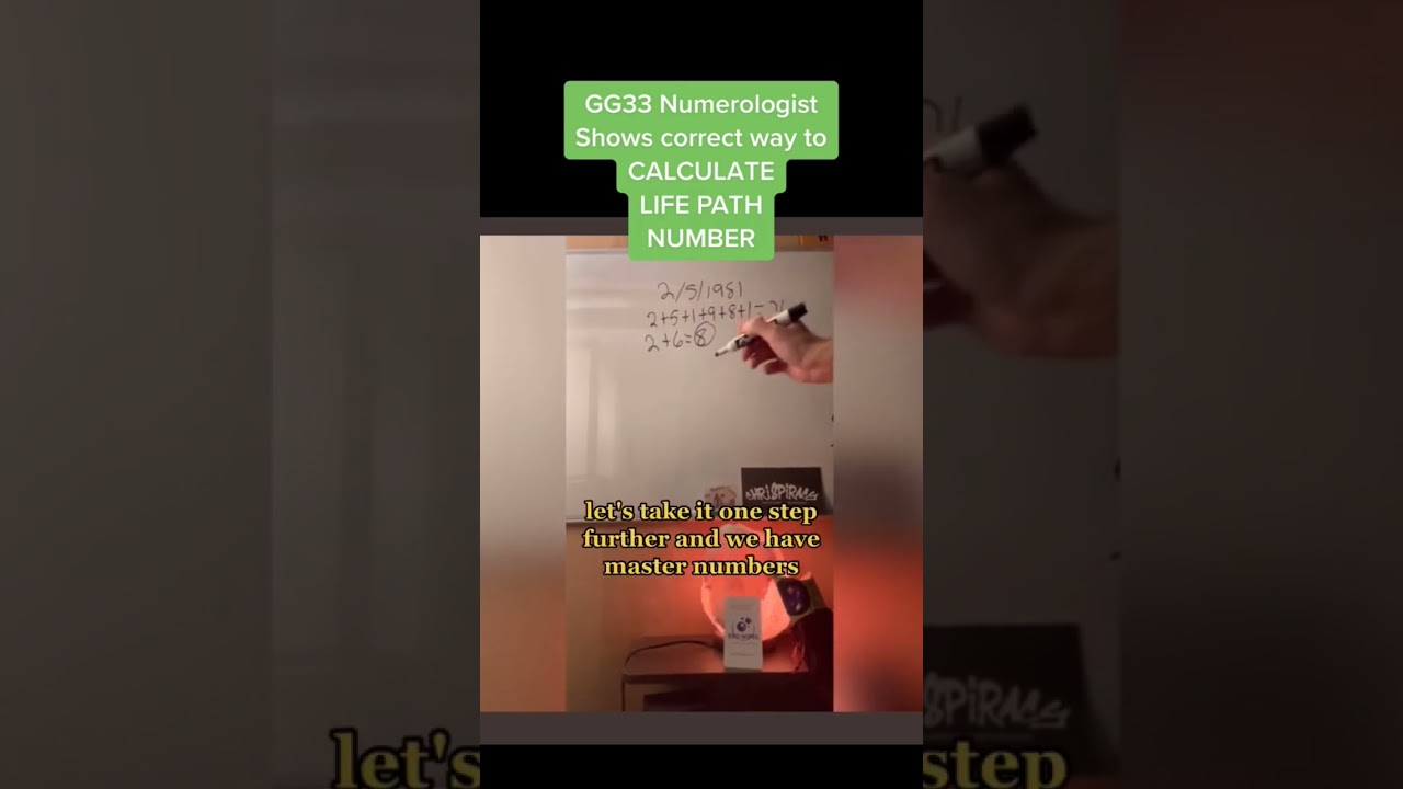 How to calculate your Life path number! #numerology #astrology #gg33
