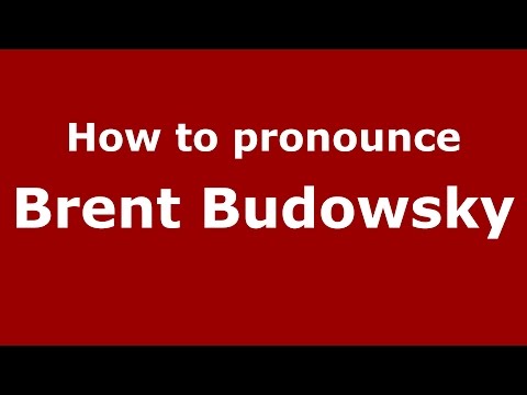 How to pronounce Brent Budowsky (American English/US) - PronounceNames.com