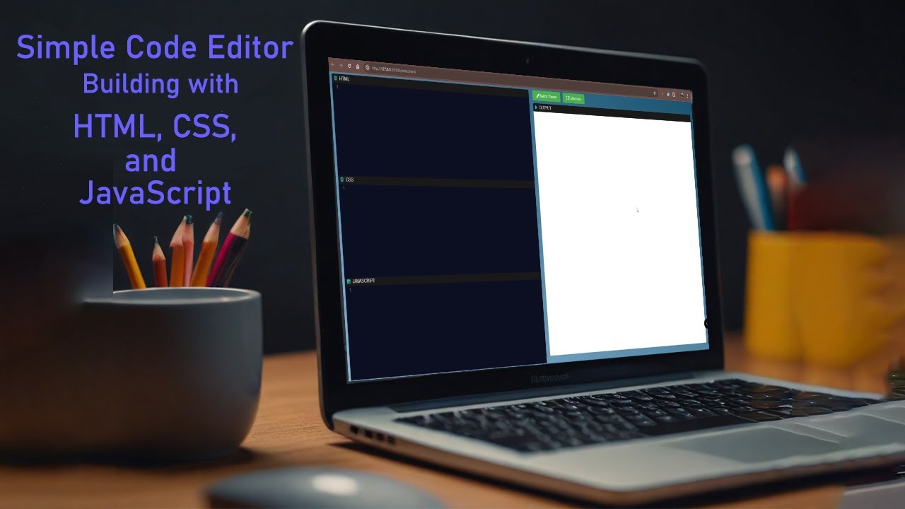 Simple Code Editor Building with HTML, CSS, and JavaScript #html #css #javascript #coding #tutorial
