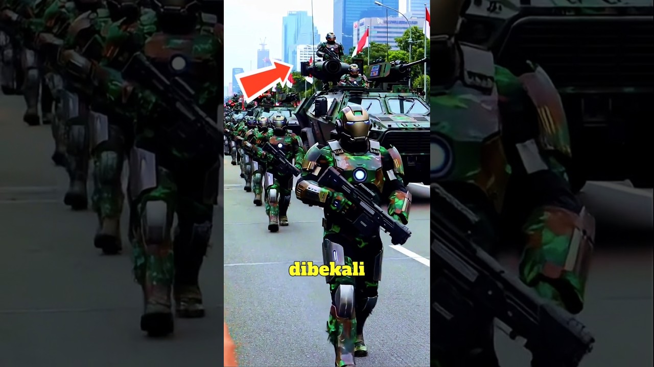 Military parade full of advanced robots #shorts
