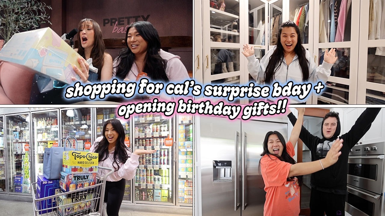 SHOPPING FOR CAL'S SURPRISE BDAY + Opening Birthday Gifts!!
