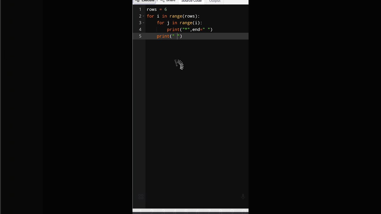 Python Program to Create Pyramid Patterns | Program to print half pyramid using * #TechPlusAcademy