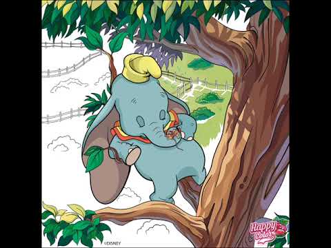 (Speedpaint) Happy Color By Number - Walt Disney Dumbo (1941 Films)