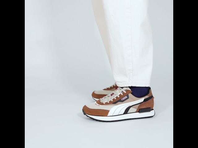 PUMA FUTURE RIDER DISPLACED BEIGE/MARRON - SNEAKERS HOMME | Courir.com