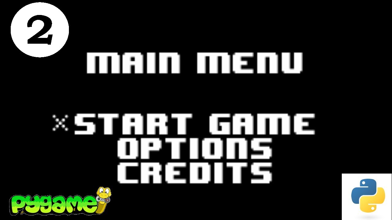 Pygame Menu System Tutorial Part 2: Building the Menu and States