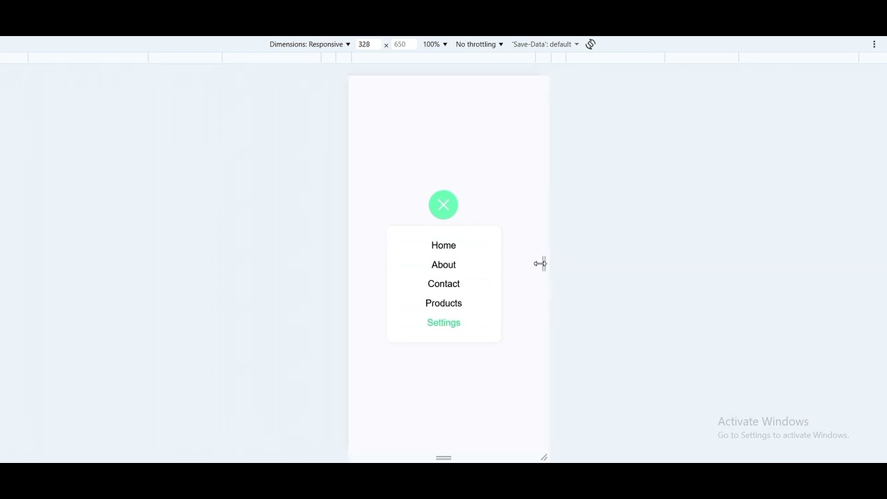 Header Menu with Floating Button | HTML CSS UI (No JavaScript)