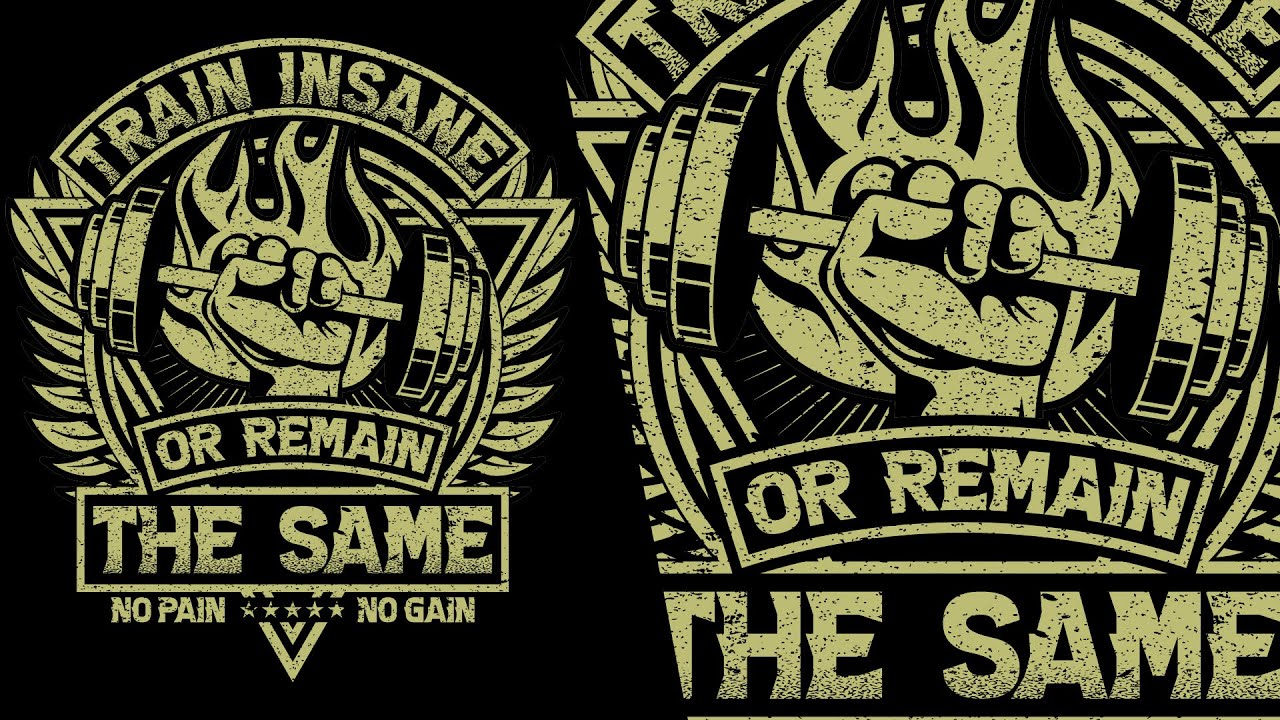 Fitness T-Shirt Design Tutorial | T-Shirt Design In Illustrator | Advance T-Shirt Design Tutorial