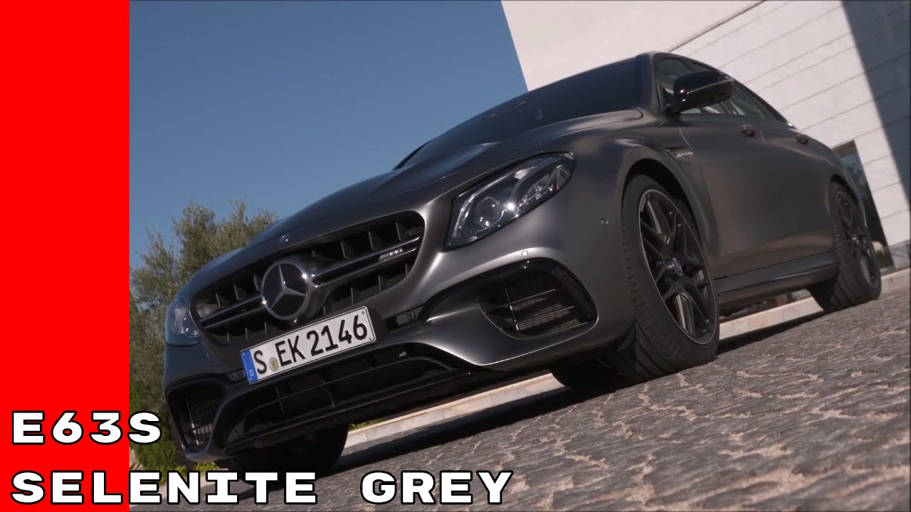 New E63 AMG Videos Show Designo Diamond White and Selenite Grey Magno ...