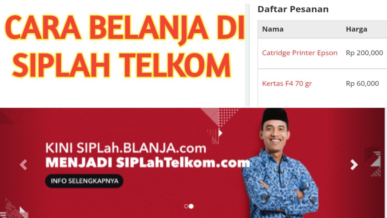 Cara Belanja di Siplah Telkom